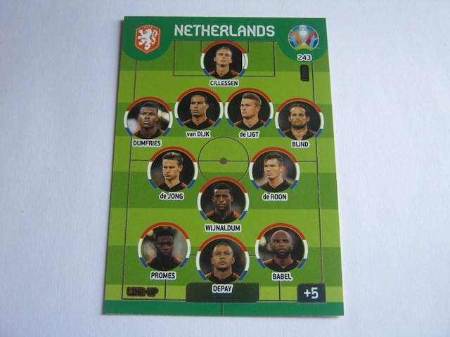 Euro 2020 Adrenalyn XL Panini 243 Netherlands