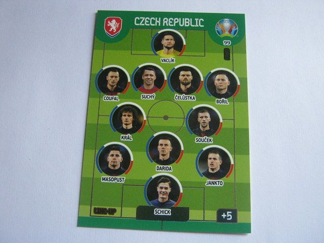 Euro 2020 Adrenalyn XL Panini 99 Czech Republic