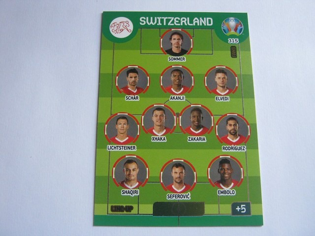 Euro 2020 Adrenalyn XL Panini 315 Switzerland