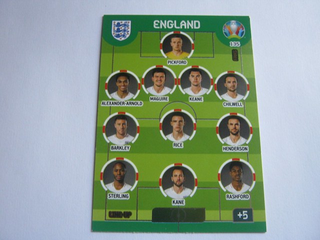 Euro 2020 Adrenalyn XL Panini 135 England