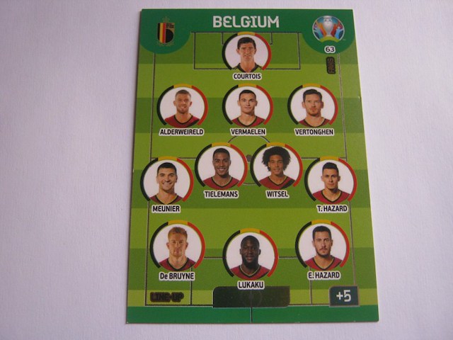 Euro 2020 Adrenalyn XL Panini 63 Belgium