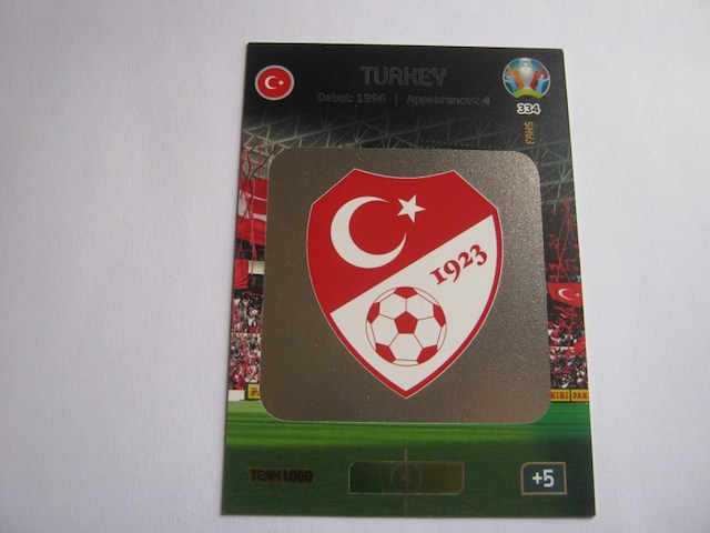 Euro 2020 Adrenalyn XL Panini 334 Turkey