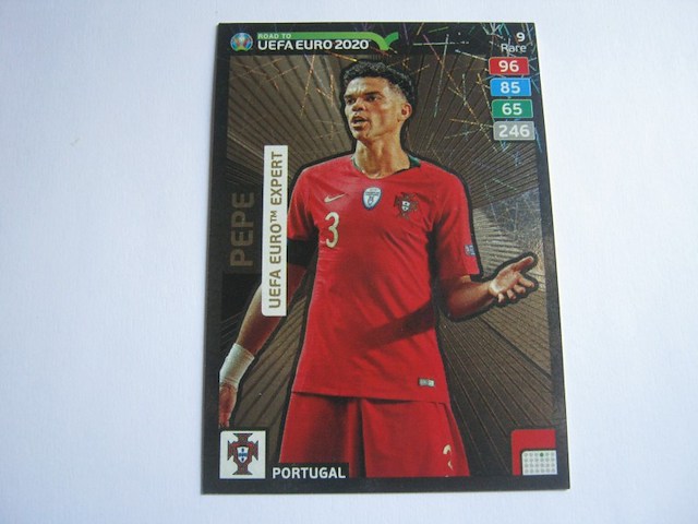 Road to Uefa Euro 2020 PEPE Rare 9 Adrenalyn XL Panini