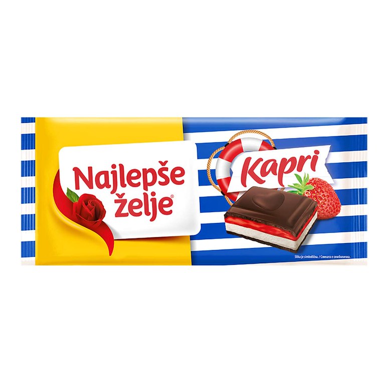 Najlepše želje čokolada kapri 190g štark najlepše želje