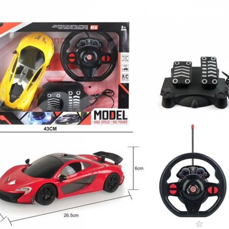 Auto R/C 1:16 sa pedalama volanom
Auto R/C 1:16 sa pedalama volanom