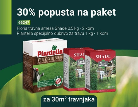 Travna smeša Floris + đubrivo Plantella komplet