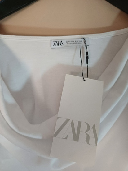 Zara drapirana asimetricna majica S oversize NOVO