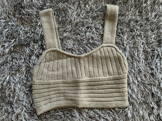 Zara zeleni knit top