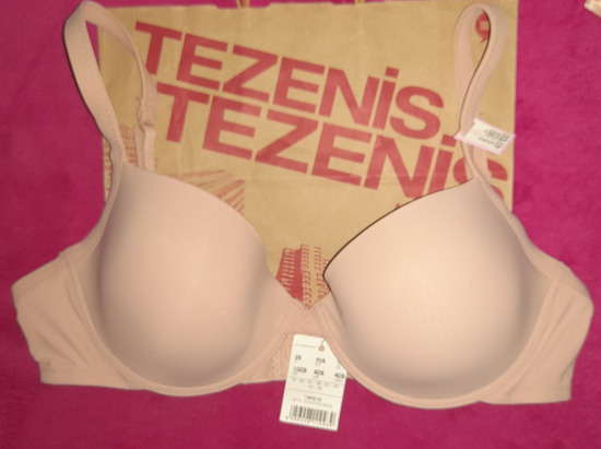 Tezenis bež microfiber brus 90B/85C NOVO!