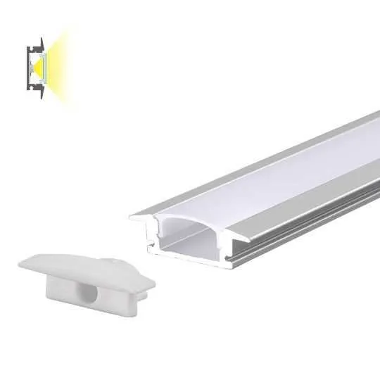 M508 3M Aluminijumski profil za LED trake ugradno-nadgradni set sa difuzerom 3000×24 7x7mm Mitea Lighting