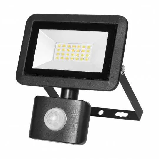 ADVITI AD-NL-6253BLR4 20W 4000K 1600 Lm LED reflektor sa senzorom crni IP44 FARO S