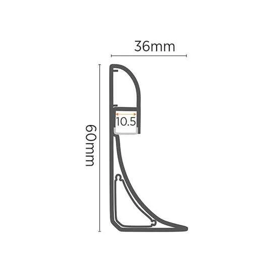 MA6036 Aluminijumski profil za LED trake set sa difuzorom 60x36x2000mm Mitea Lighting