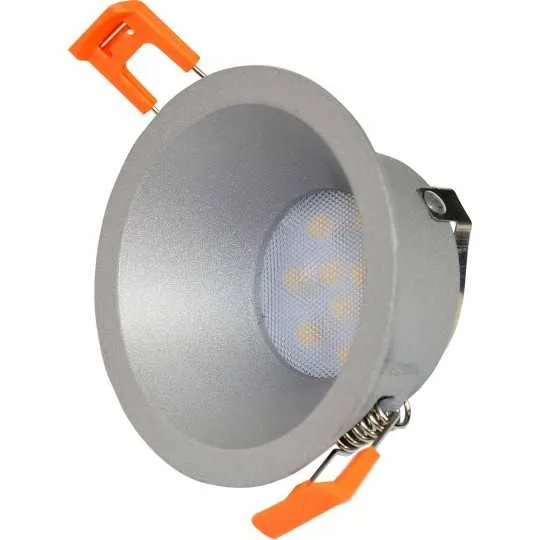 M206174 srebrno peskarena ugradna lampa-rozetna hotelska MR16 Mitea Lighting