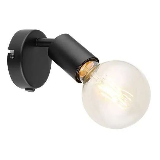 M190110 P crna Spot lampa sa prekidačem 1xE27 40W Mitea Lighting