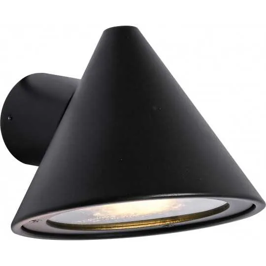 M2018-C IP65 1xGU10 MAT CRNA zidna spoljna lampa Mitea Lighting