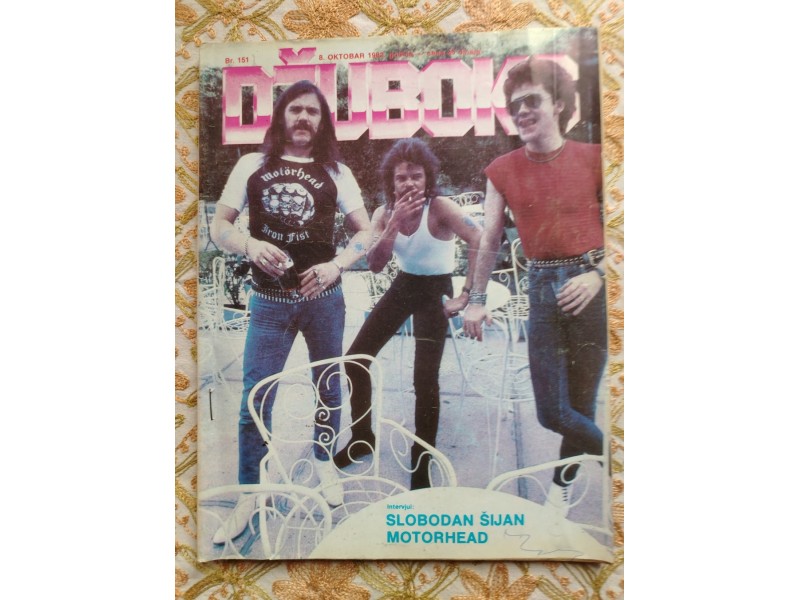 DZUBOKS BROJ 151,8.OKTOBAR 1982 - MOTORHEAD