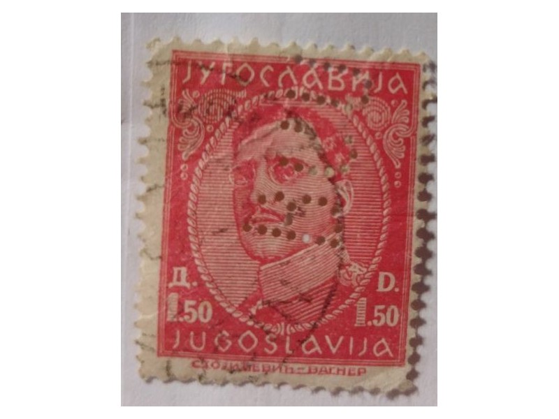 K73 - Jugoslavija Kralj Aleksandar 1.50d