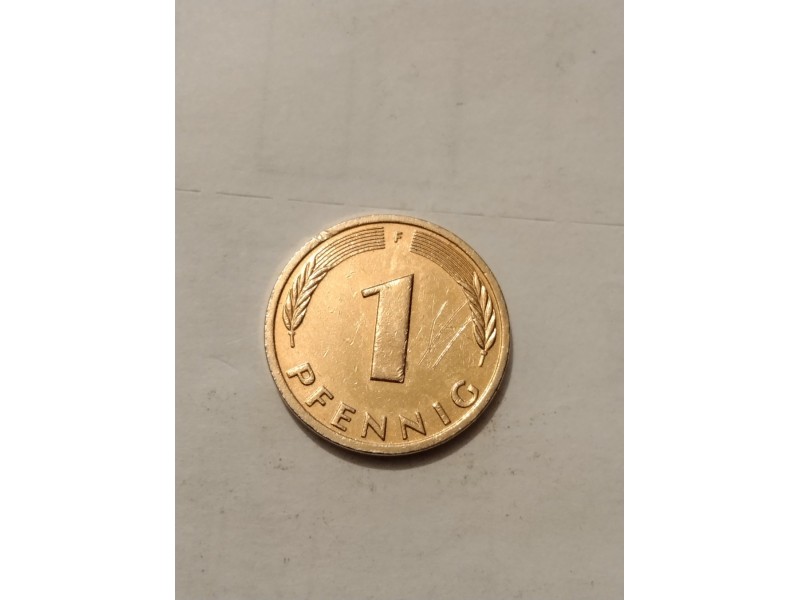 1 pfennig 1988fj nemačka pozlata