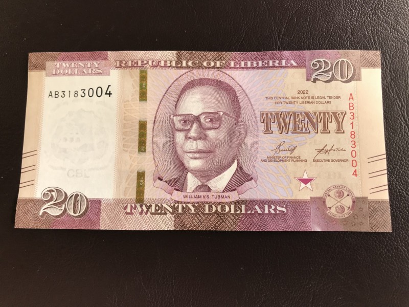 LIBERIJA 20 DOLARA . UNC.2022.