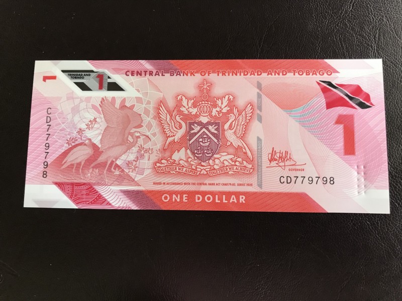 TRINIDAD I TOBAGO 1 DOLAR UNC.POLYMER.