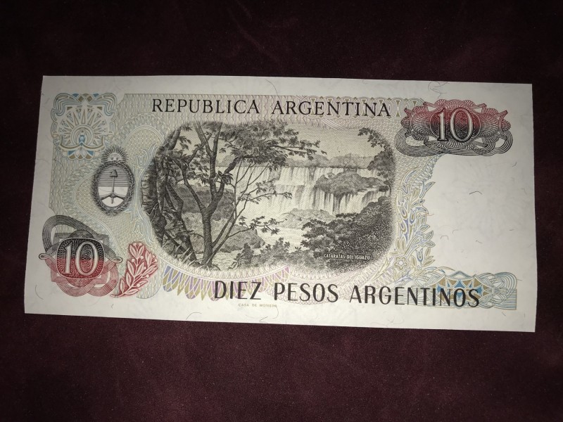 ARGENTINA 10 PEZOSA.UNC.