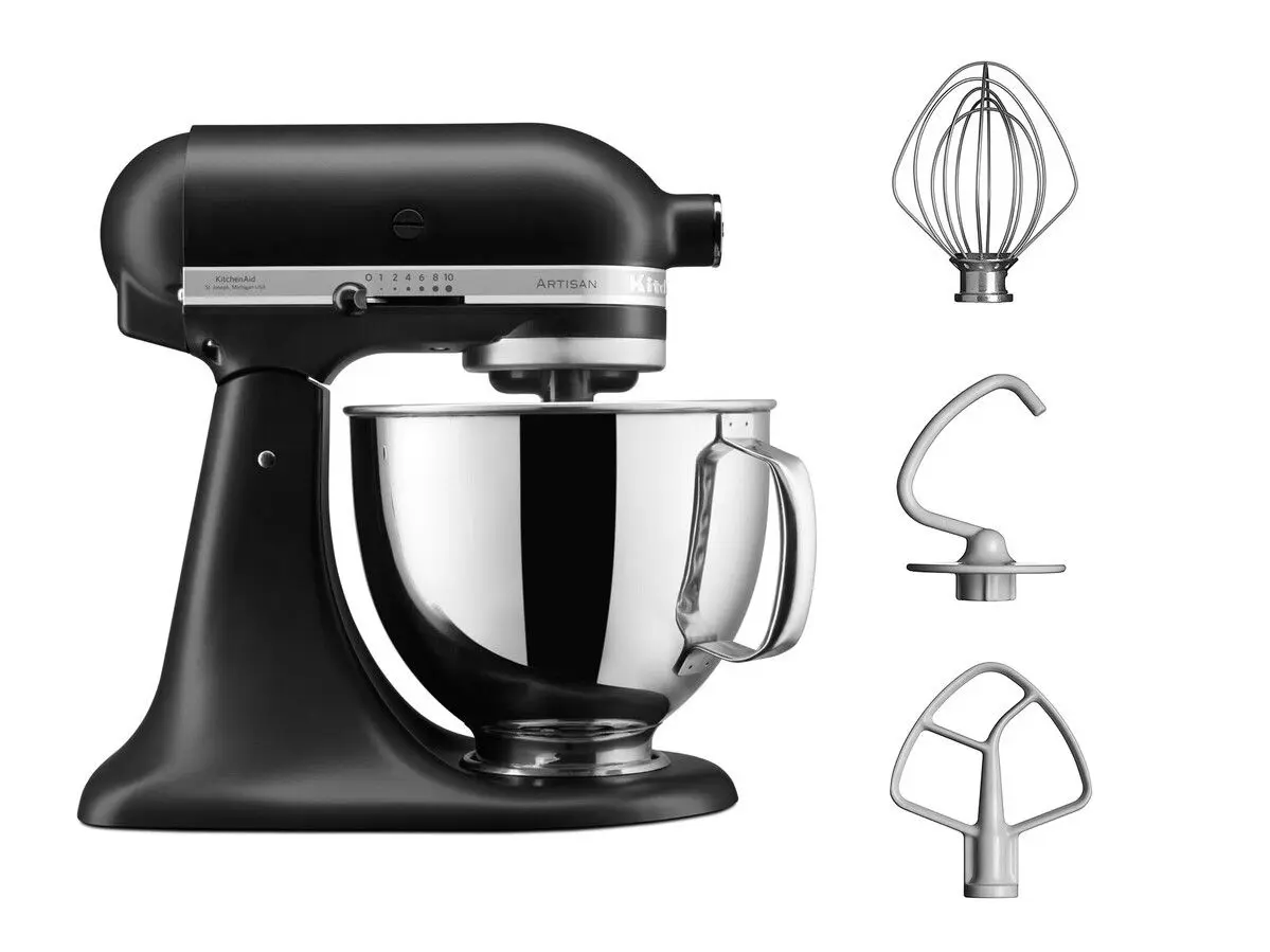 KITCHENAID Standmixer Artisan 4,8L (black matte) KA5KSM125EBM