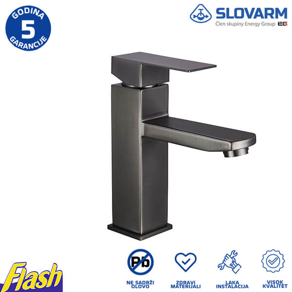 Jednoručna slavina za lavabo – Slovarm – SIVA