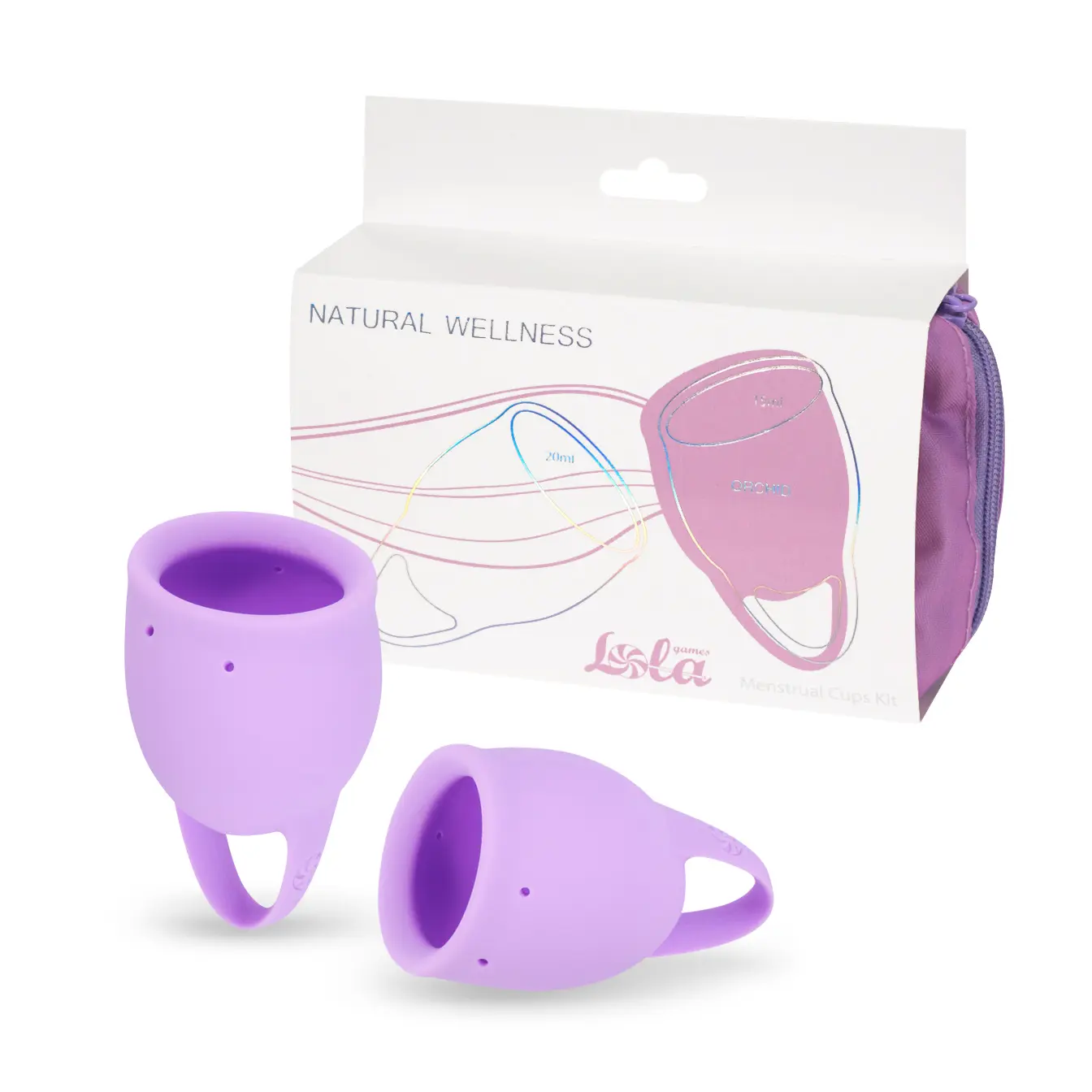 Lola games Menstrualne čašice Natural Wellness Orchid