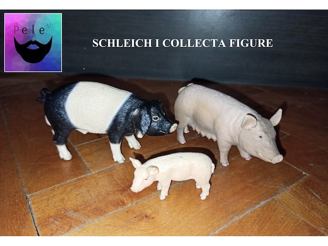 Figure Schleich i Collecta - Vepar, svinja, prase