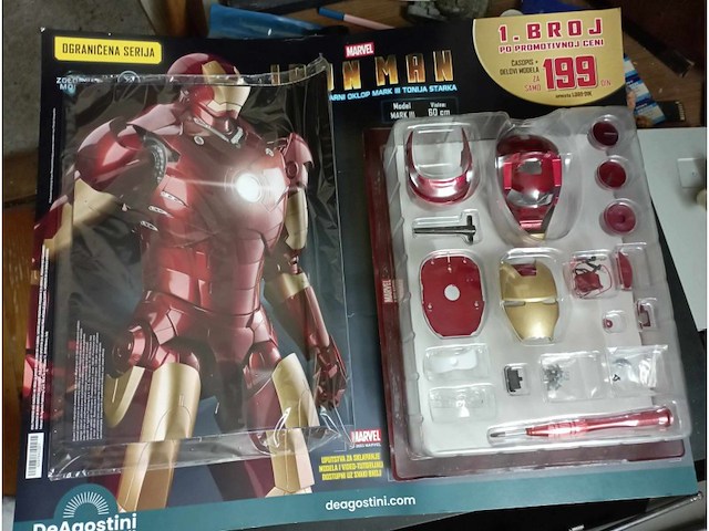 Marvel De Agostini Iron Man casopis maketa broj 1