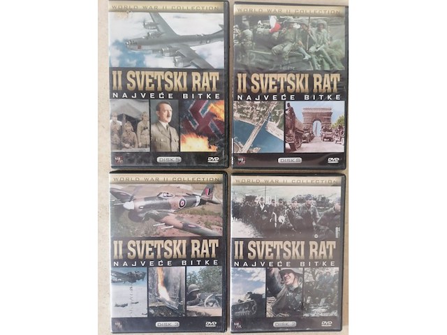 II Svetski rat DVD Najveće bitke 2,3,5,8