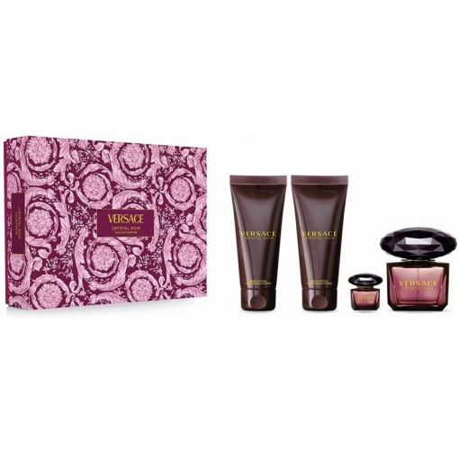 Versace Set Crystal Noir W edp 90ml + 100ml BL + 100ml SG + edp 5ml