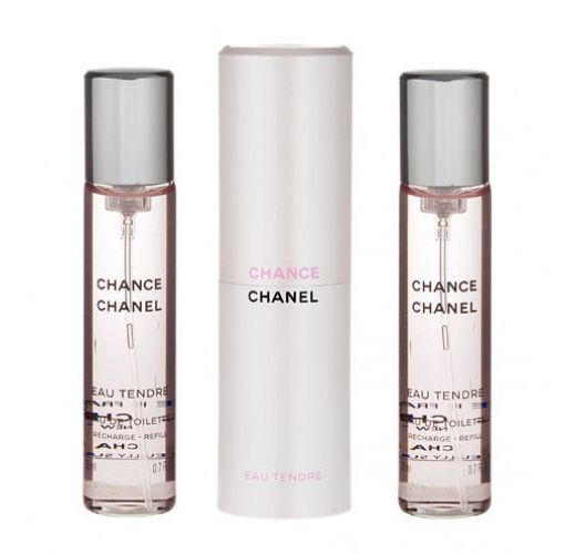 Chanel Chance Eau Tendre W edt 3x20ml (refills + purse) Twist and Spray