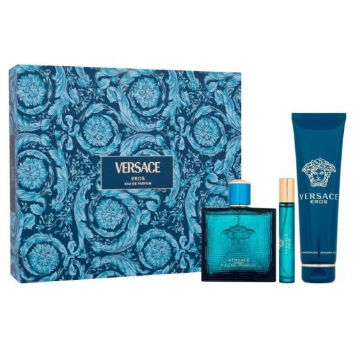 Versace Set Eros 2020 M edp 100ml + edp 10ml + 150ml SG