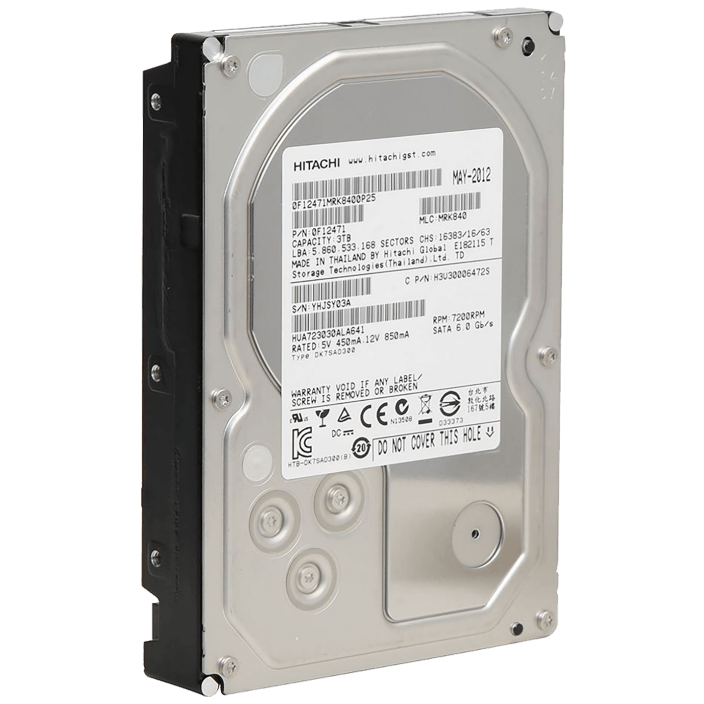 Hard disk 3,5", SATA 3, 3 TB, 64 MB, HUA723030ALA641