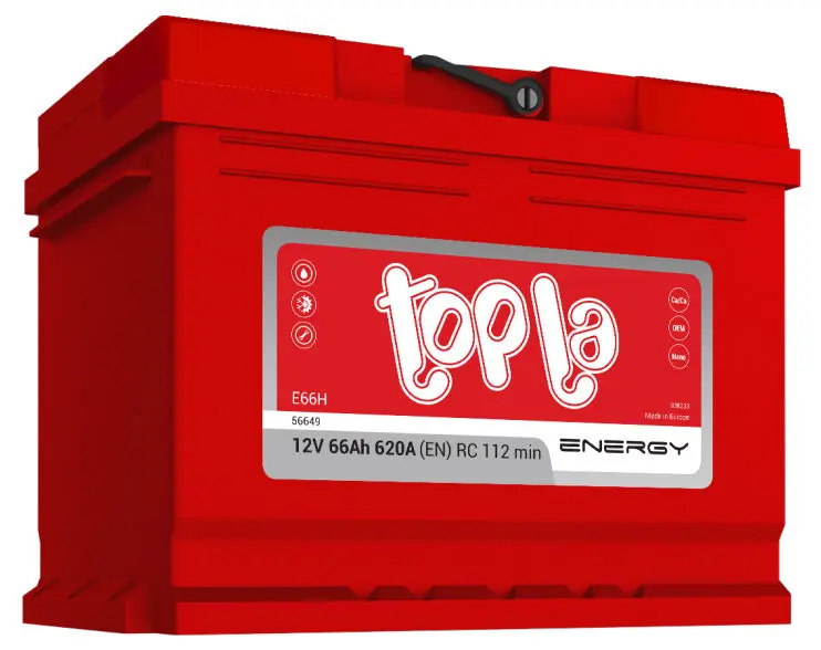 Topla Energy Akumulator 12V, 66Ah, D+