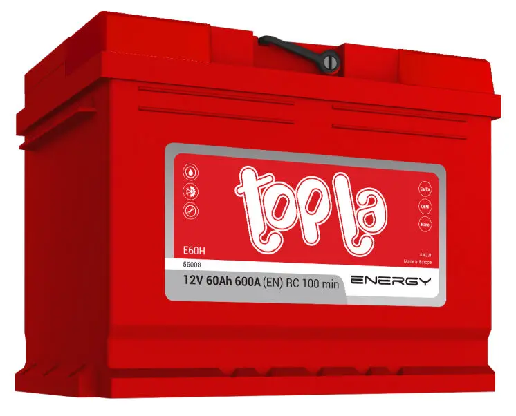 Topla Energy Akumulator 12V, 60Ah, L+