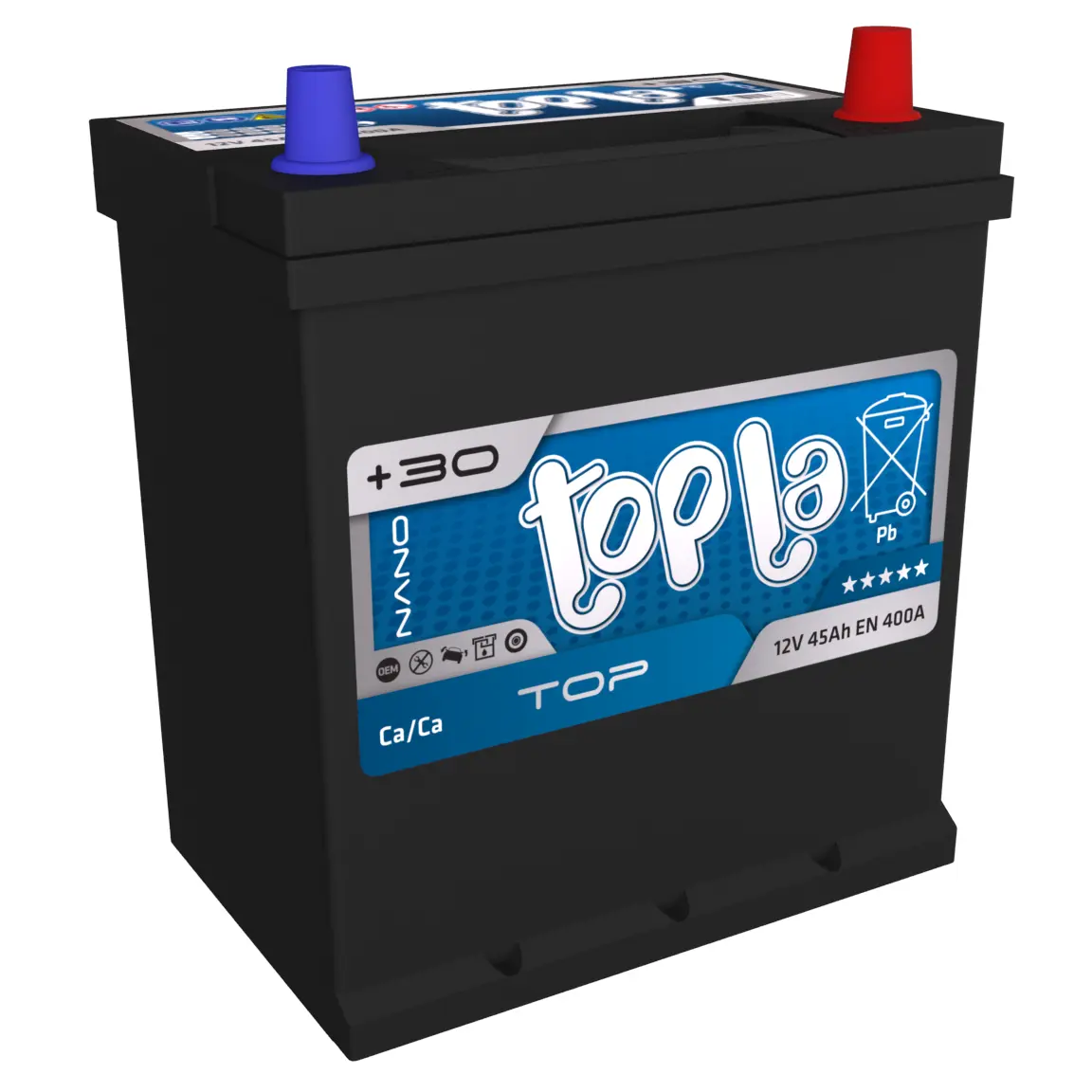 Topla Top JIS Akumulator 12V, 45Ah, D+ ASIA vozila