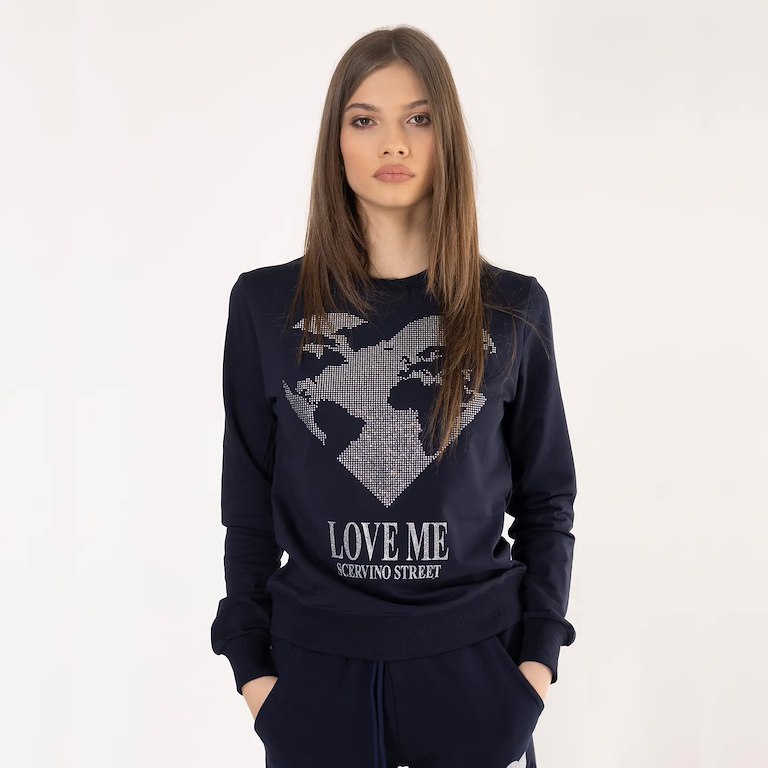 SCERVINO STREET Ženski duks Love Me indigo