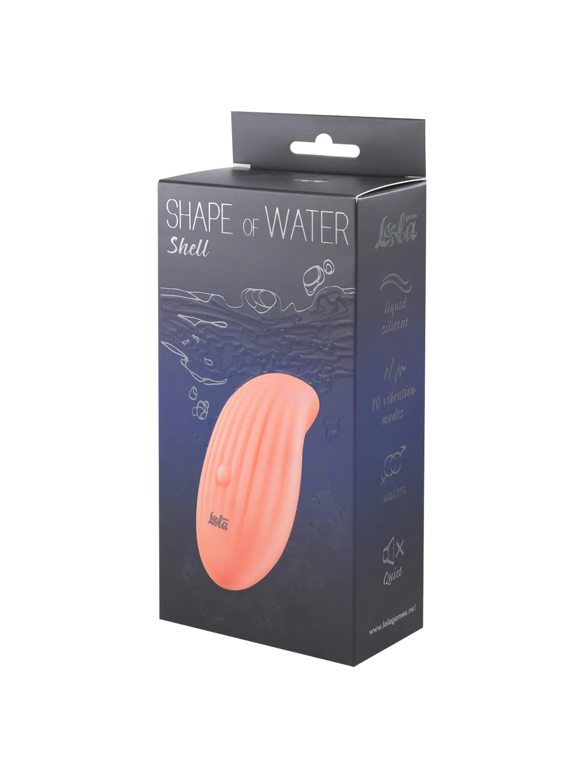 Lola games Klitoralni vibrator Shape of water Shell, 10 režima vibracije, Roze