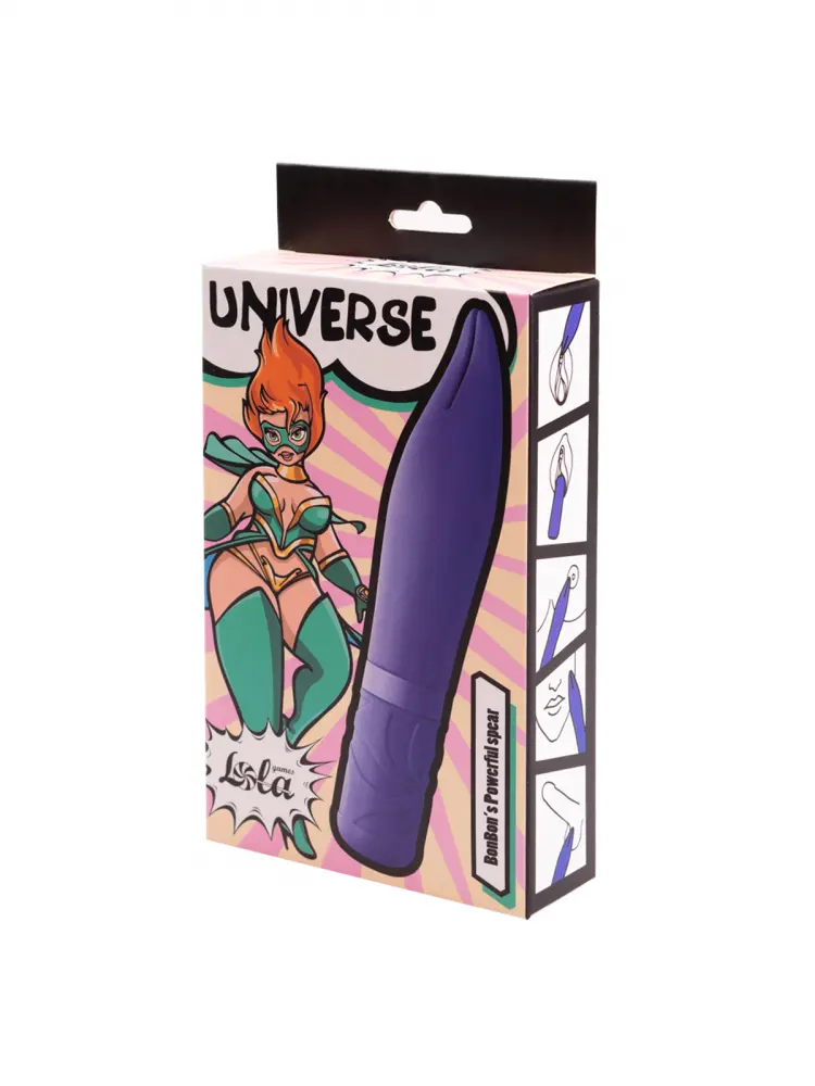 Lola games Klitoralni vibrator Universe BonBon’s Powerful Spear, 10 režima vibracije, Ljubičasti