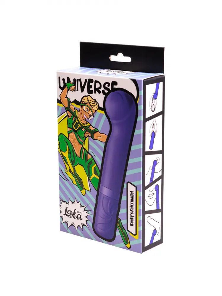 Lola games Klitoralni vibrator Universe Rocky’s Fairy Mallet, 10 režima vibracije, Ljubičasti