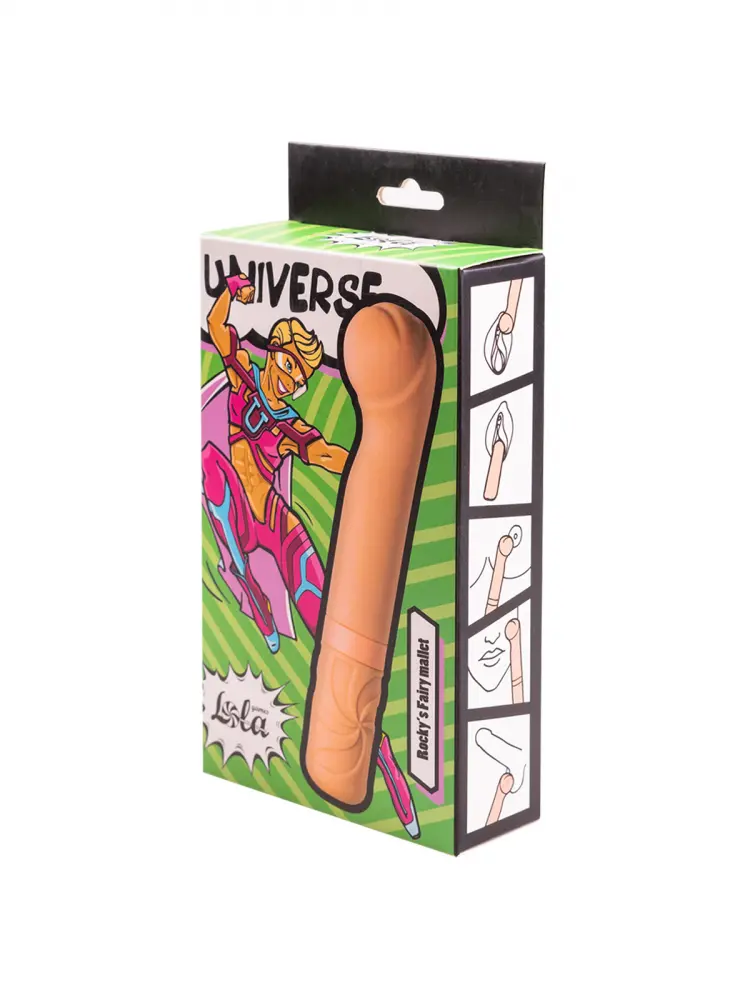 Lola games Klitoralni vibrator Universe Rocky’s Fairy Mallet, 10 režima vibracije, Boja kože