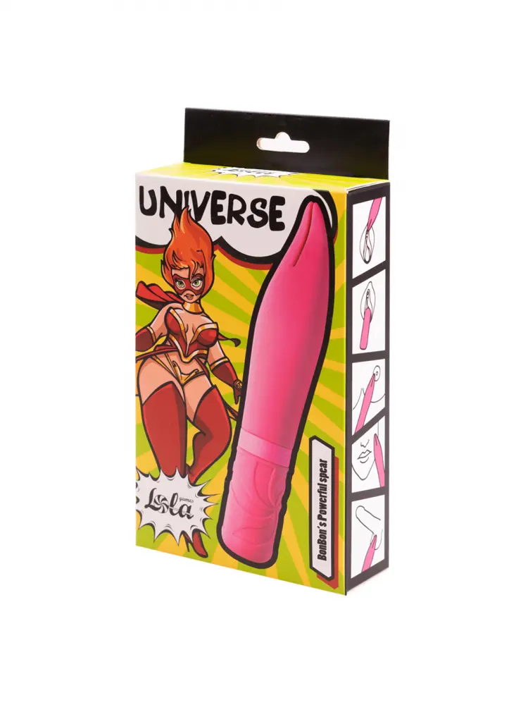 Lola games Klitoralni vibrator Universe BonBon’s Powerful Spear, 10 režima vibracije, Roze