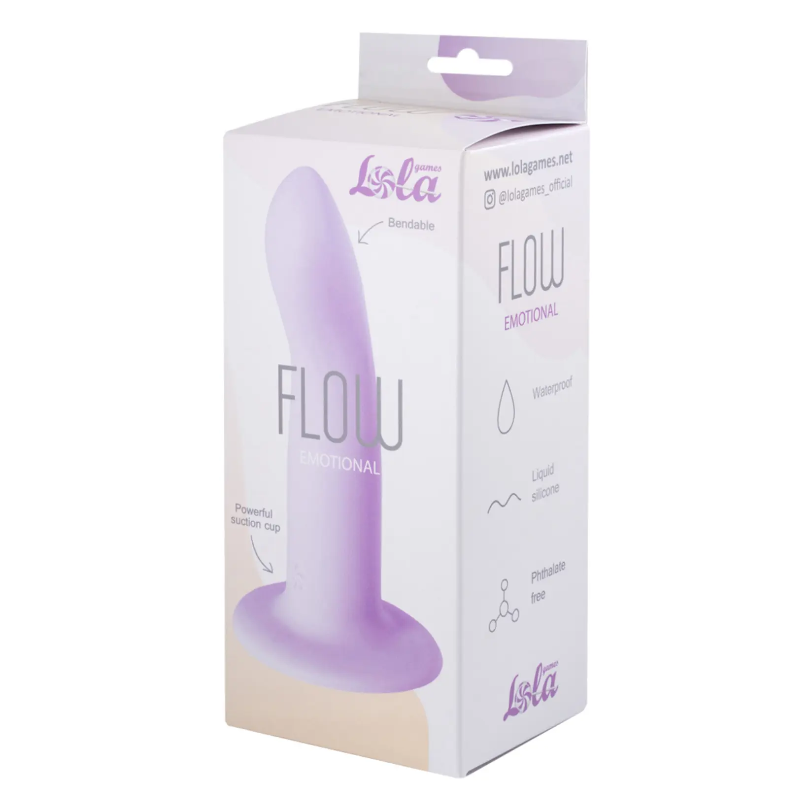 Lola games Dildo Flow Emotional Flesh, Ljubičasti