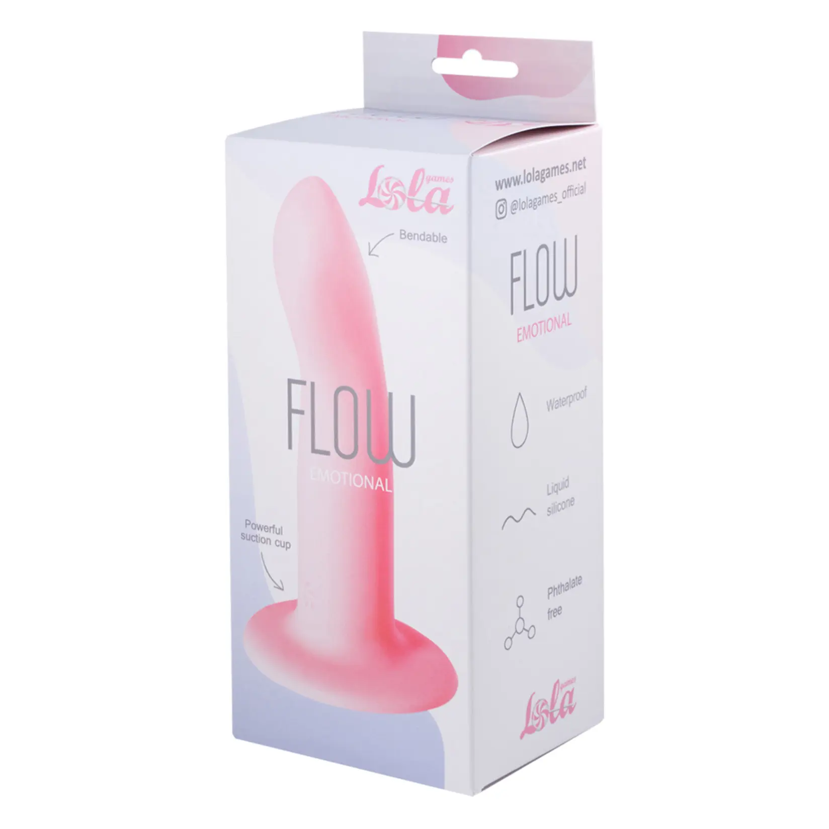 Lola games Dildo Flow Emotional Flesh, Roze