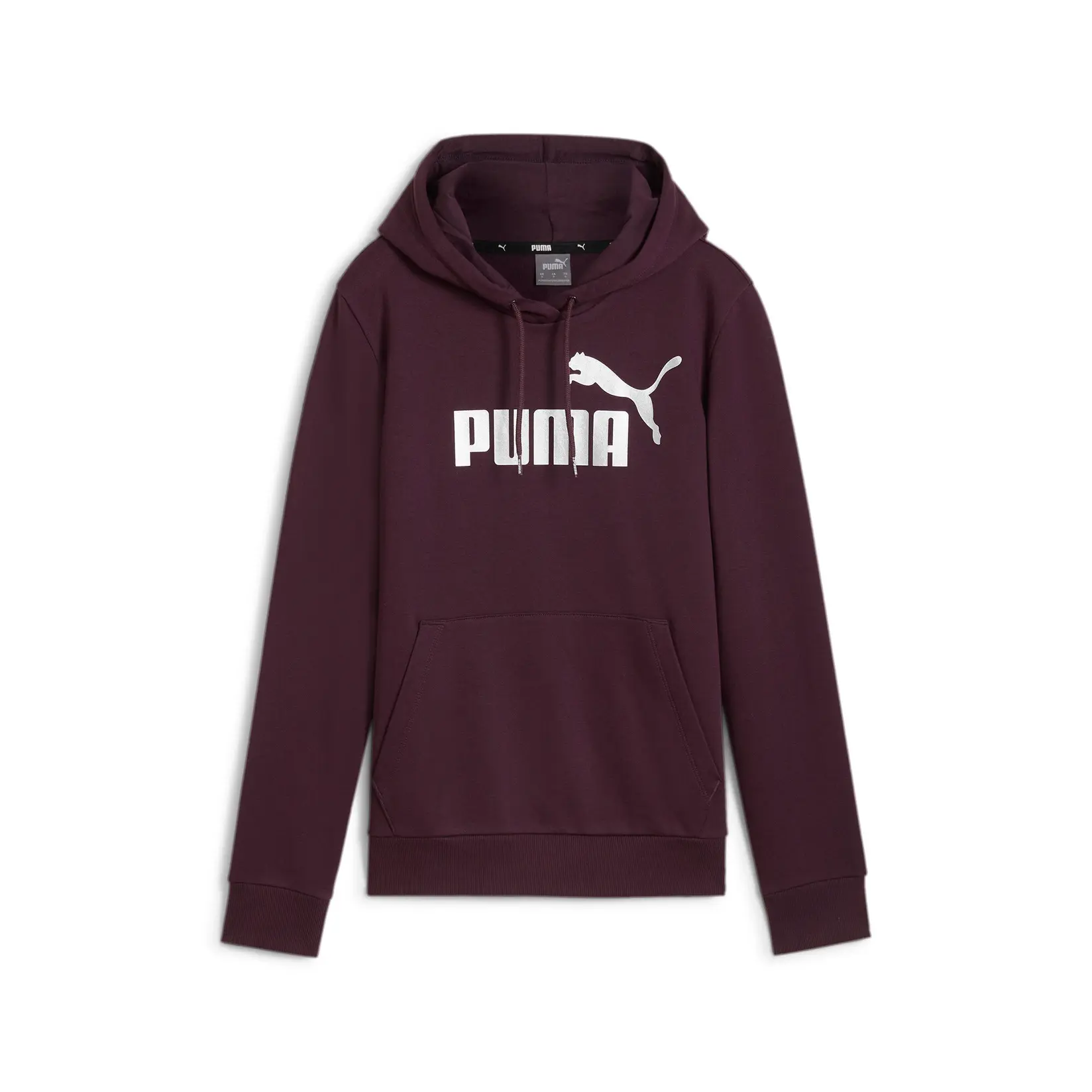 PUMA Ženski duks ESS+ Metallic Logo Hoodie FL, 849958-46, Boja višnje