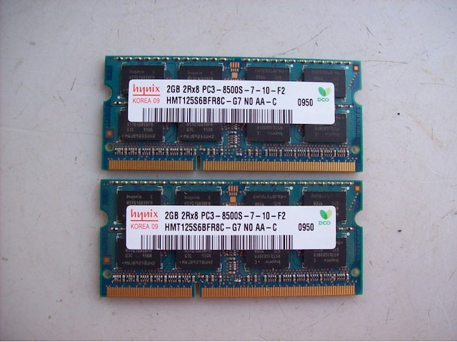 4Gb(2x2Gb) Hynix ddr3  na 1066 Mhz (8500) za laptop