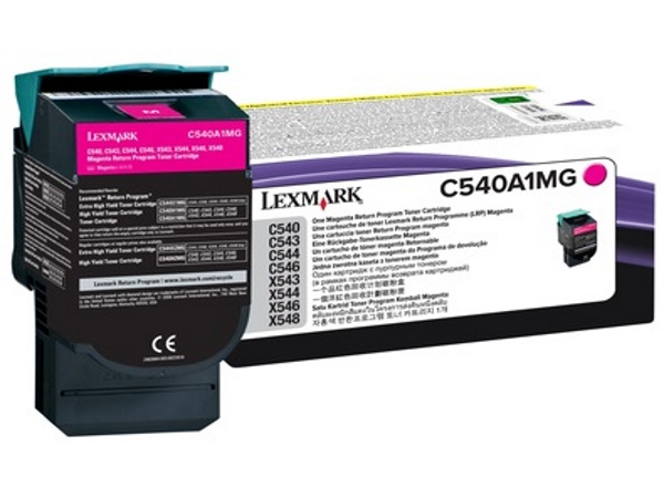 Toner LEXMARK C54x, X54x Return Program/crvena