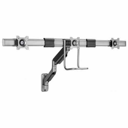 Wall 3-Display Mounting Arm, Max. 8kg (per screen), 17”-27”